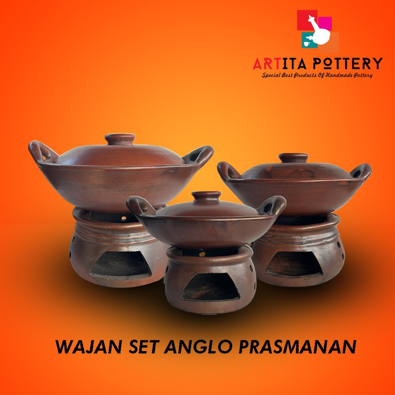 Jual PRASMANAN WAJAN SET ANGLO SAJI GERABAH TANAH LIAT ( WAJIB ORDER ...