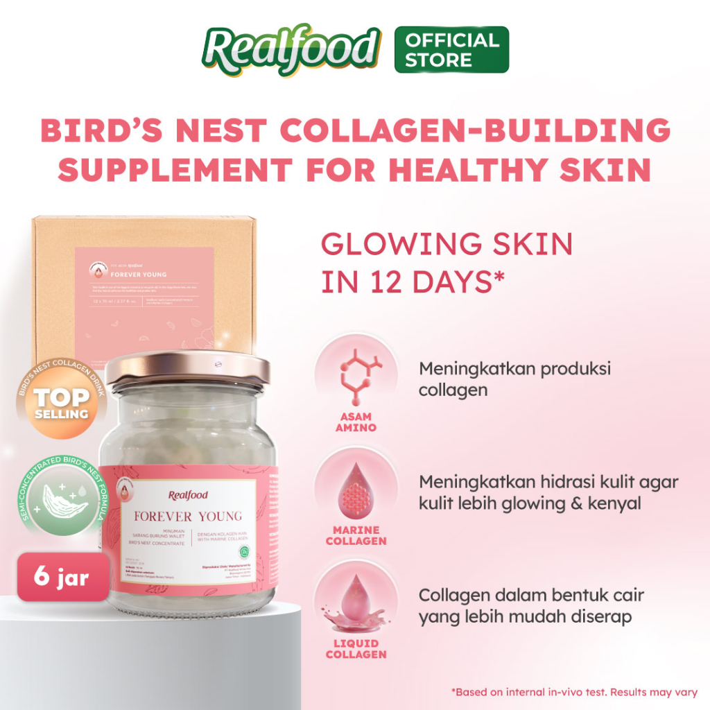 Jual Realfood Trial Forever Young Collagen Drink | Sarang Burung Walet ...
