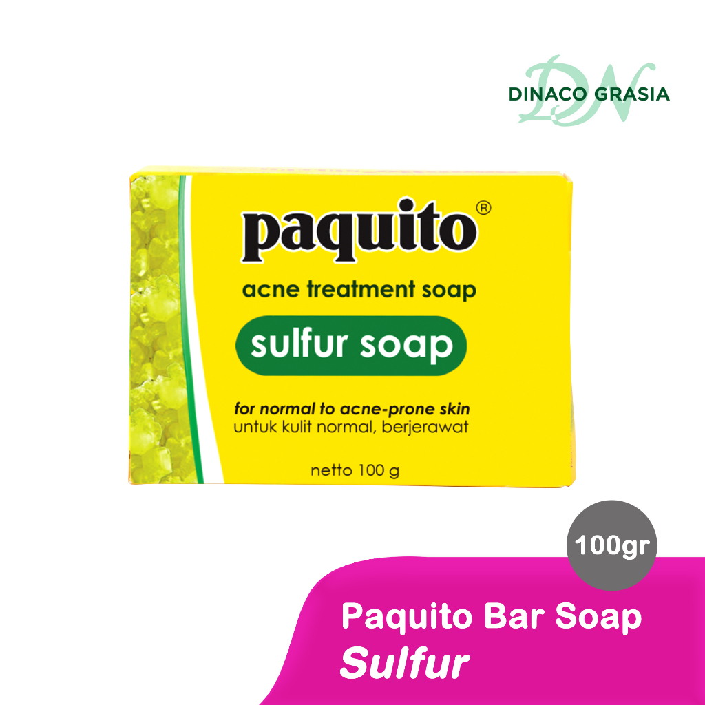 Jual Sabun Paquito Sulfur Acne Treatment Soap 100 Gr | Shopee Indonesia