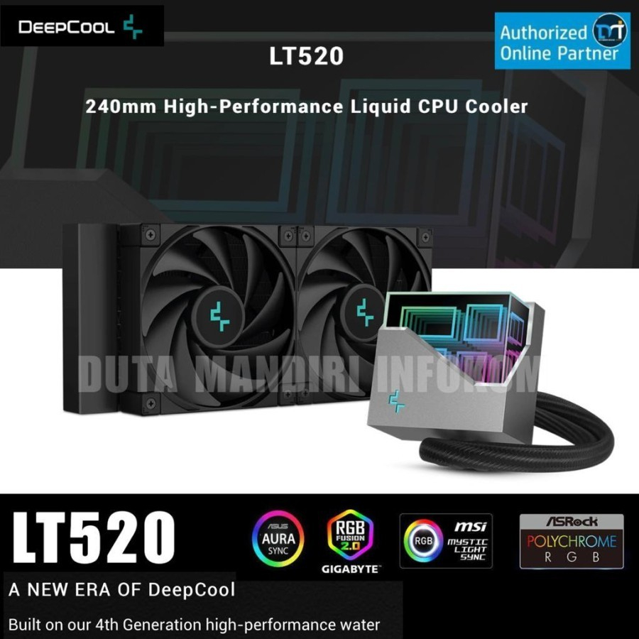 Jual DeepCool LT520 ARGB - High-performance Liquid CPU Cooler - LT520 ...