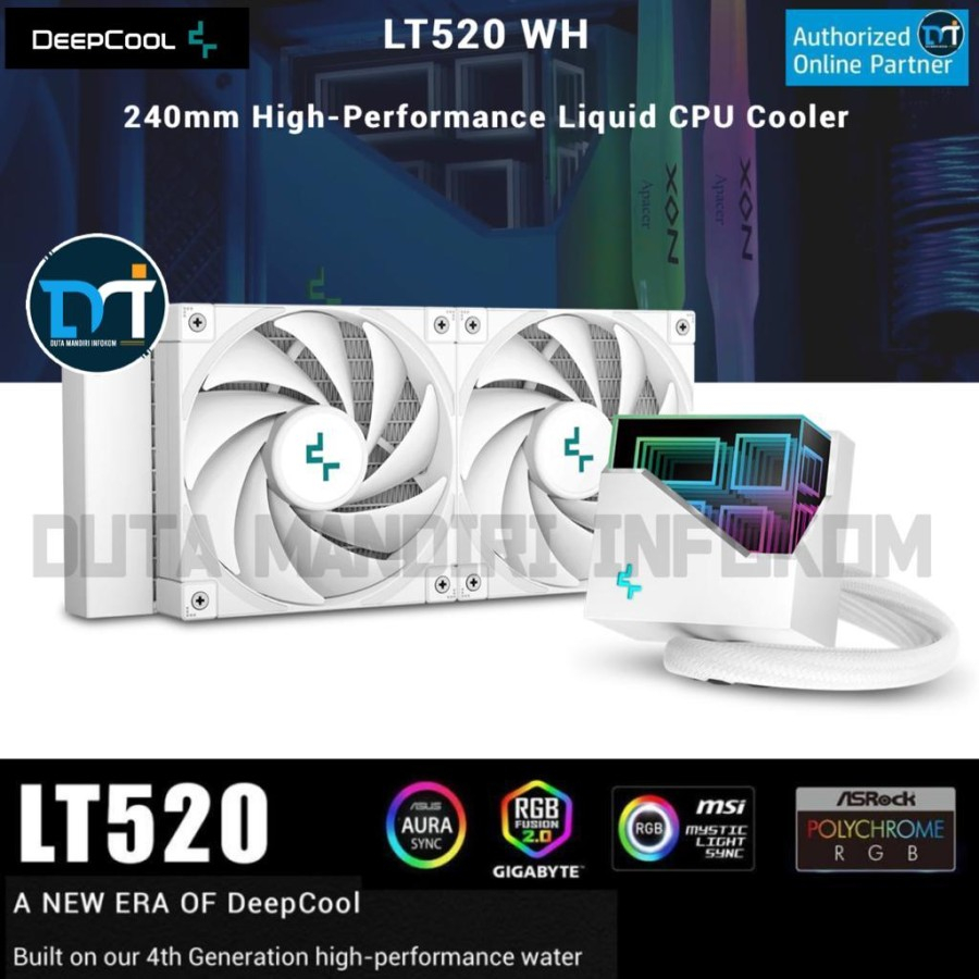 Jual DeepCool LT520 ARGB - High-performance Liquid CPU Cooler - LT520 ...