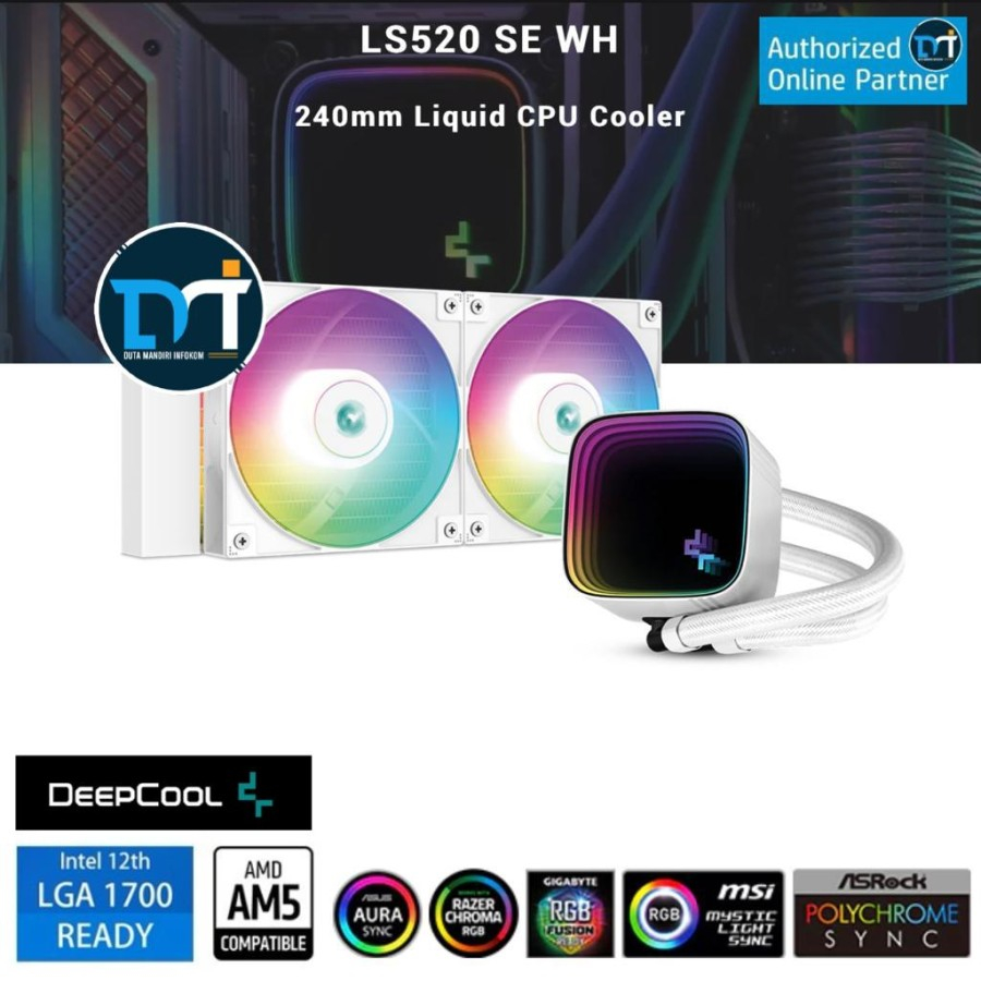 Jual Deepcool LS520 SE ARGB - AIO Water Cooling CPU Cooler - 240mm ...