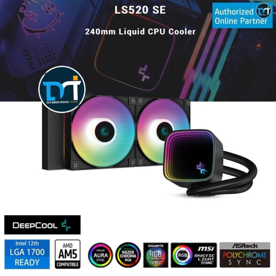 Jual Deepcool LS520 SE ARGB - AIO Water Cooling CPU Cooler - 240mm ...