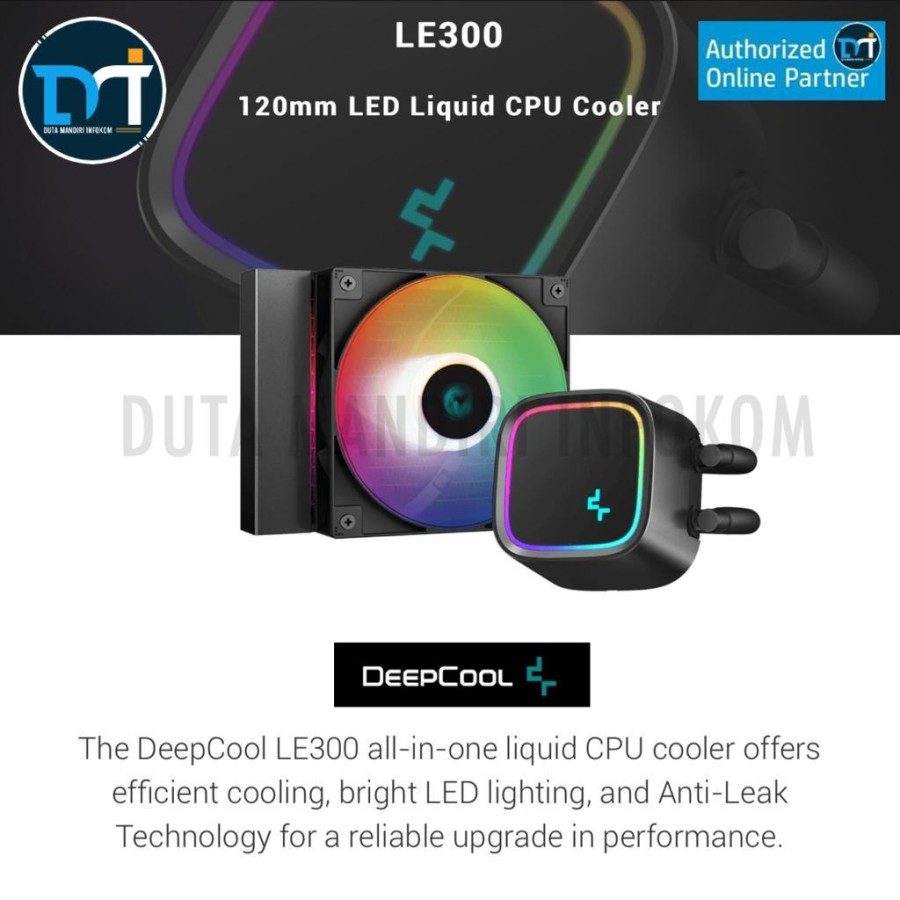 Jual DeepCool LE300 - AIO Liquid CPU Cooler Intel & AMD - LE300 - 120mm ...