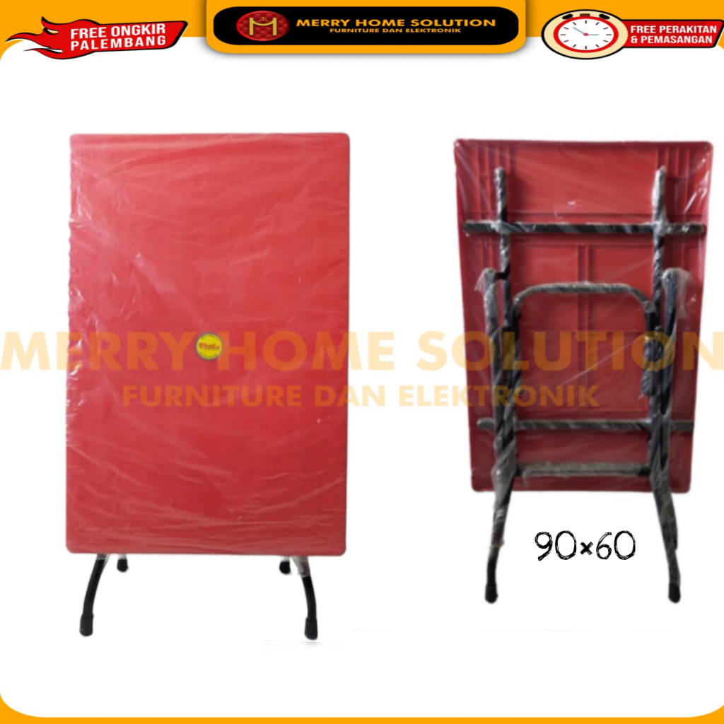Jual meja lipat plastik kaki besi meja lipat furniture palembang meja ...