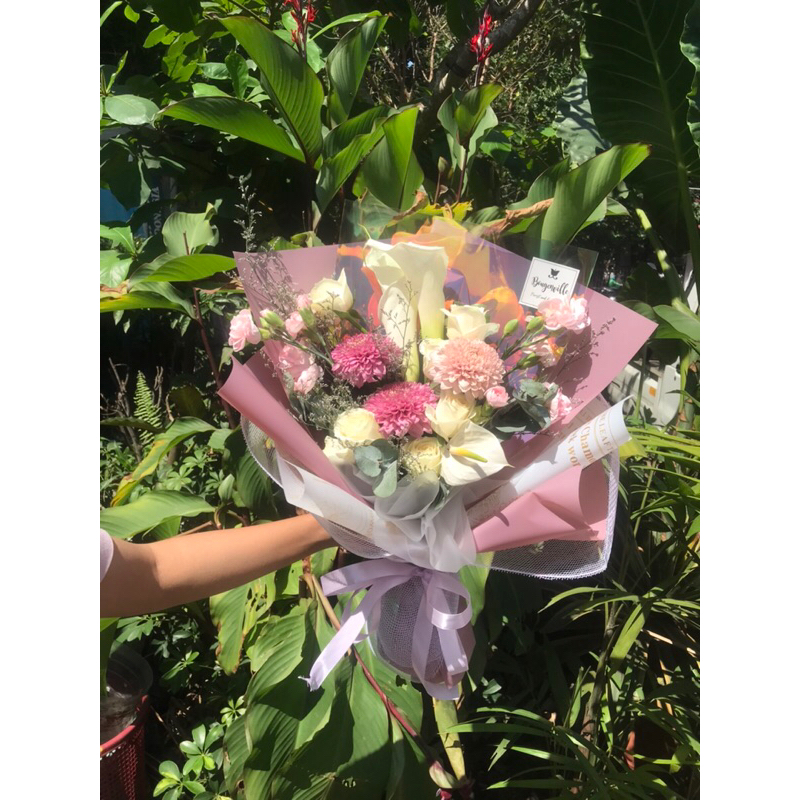 Jual buket bunga callalily bunga ulang tahun dan wisuda | Shopee Indonesia