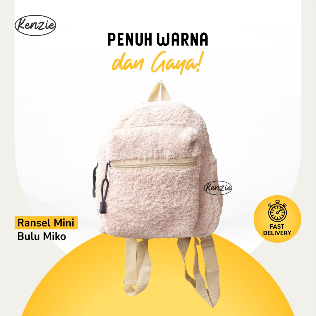 Jual MIKO Tas Ransel Mini Bulu Wanita Remaja Fashion Trend Korea ...