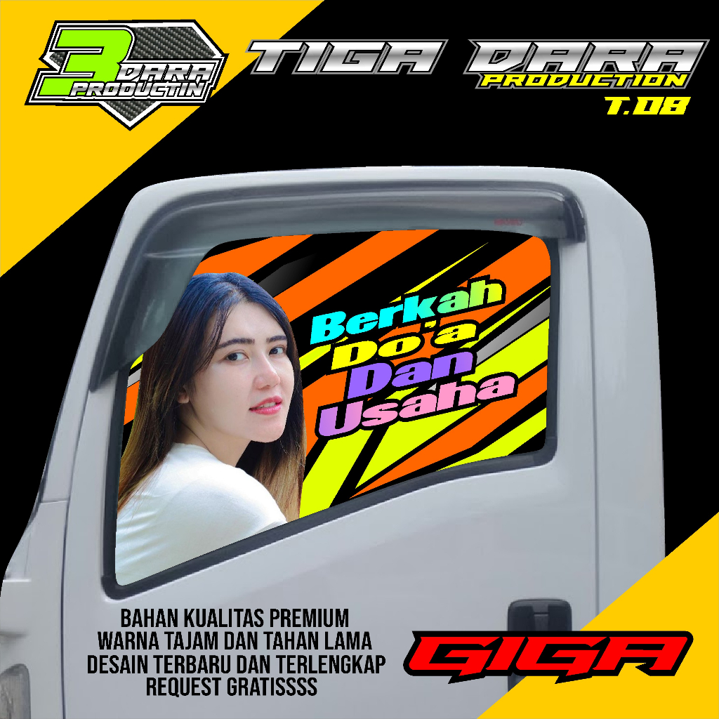 Jual STIKER ONE WAY KACA SAMPING TRUK ISUZU GIGA KD 04 | Shopee Indonesia