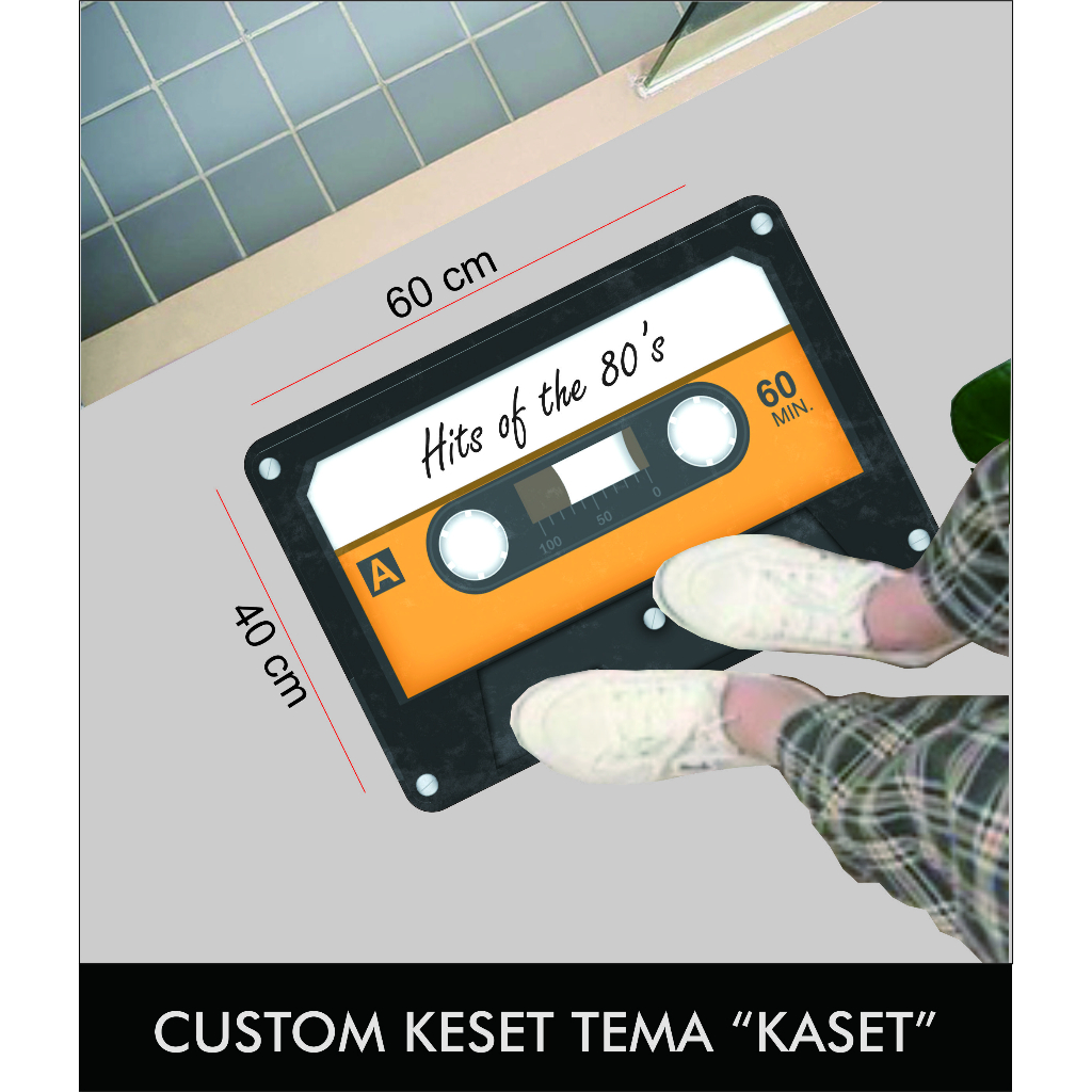 Jual BIKIN KESET SATUAN Printing 60 cm x 40 cm KESET MINIMALIS CUSTOM ...