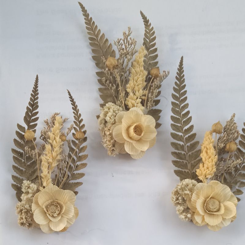 Jual Rangkaian bunga kering klobot, rangkaian bunga kering mini ...