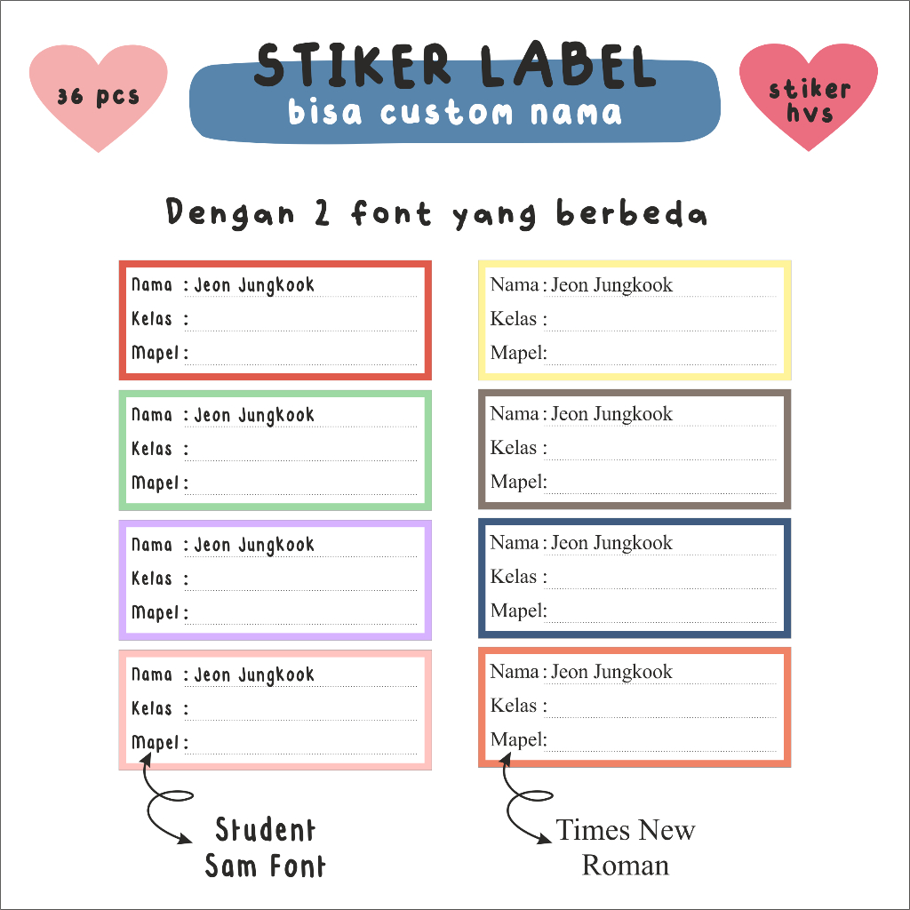 Jual [COD] 36 PCS SIMPEL AESTHETIC STIKER LABEL BUKU CUSTOM | Shopee ...
