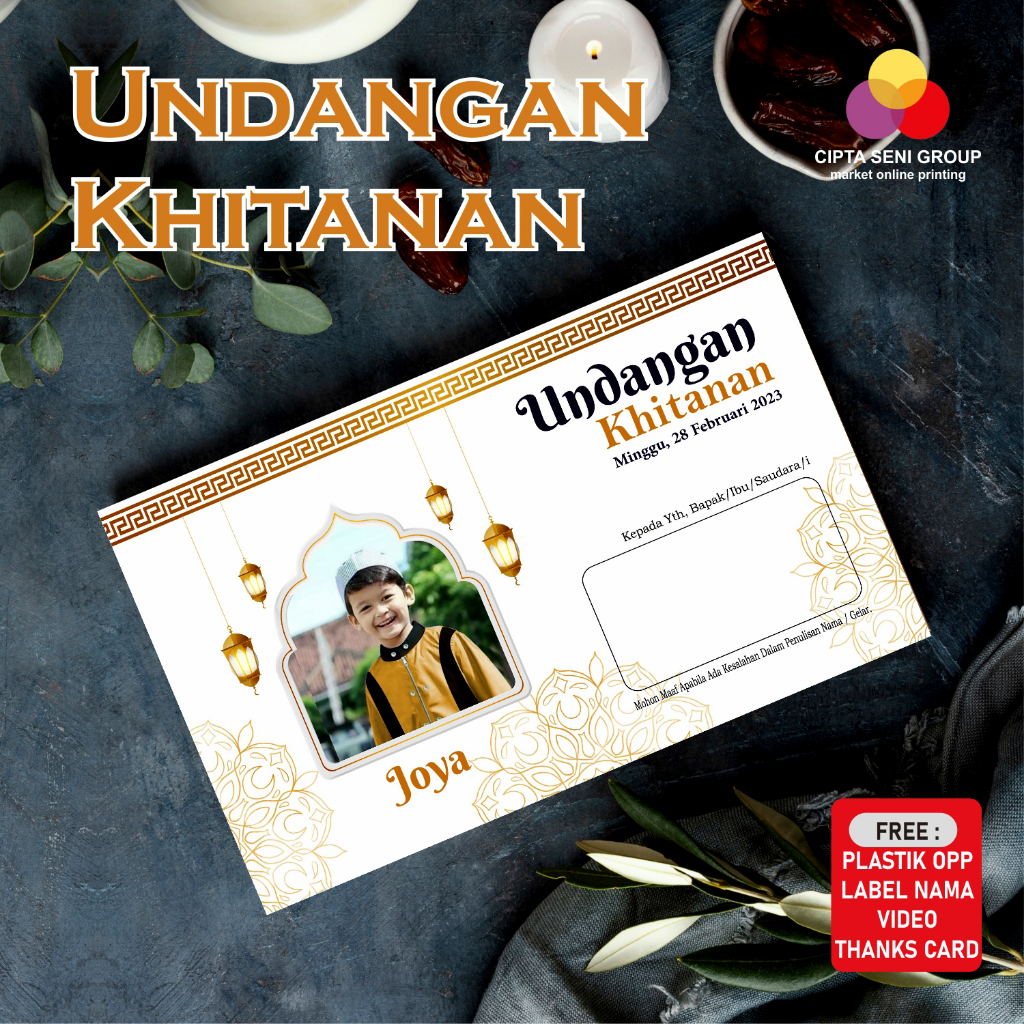 Jual Undangan Khitanan, Tasyakuran Khitan, Sunatan, Walimatul Khitan ...