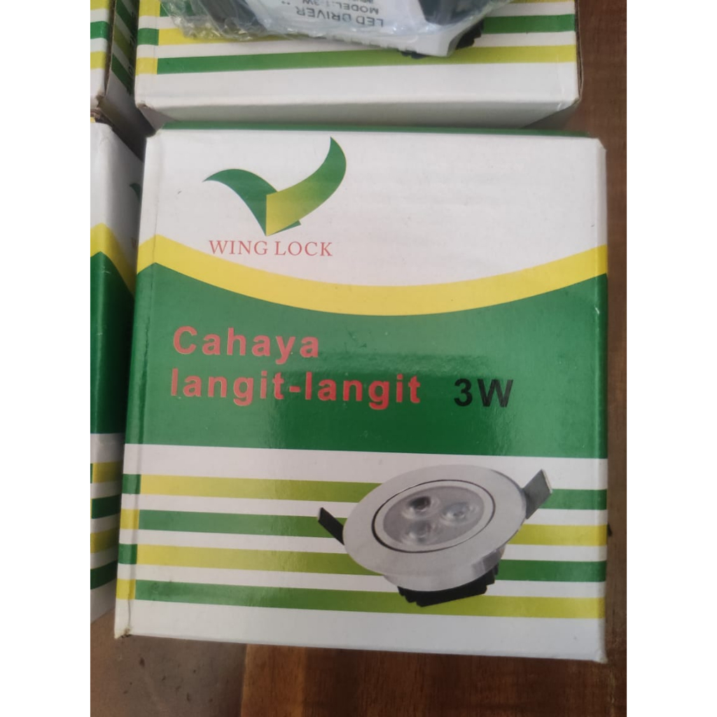 Jual Lampu Downlight LED 3 Mata Wing Lock | Shopee Indonesia