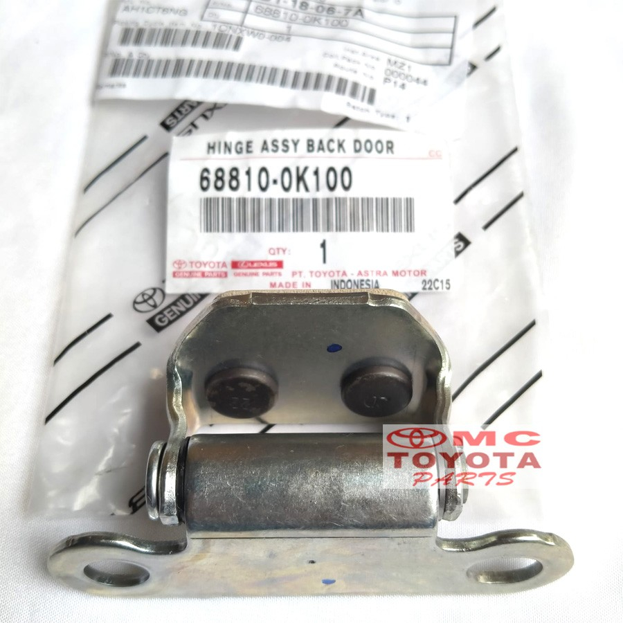 Jual Engsel Pintu Bagasi Hinge Assy Back Door Fortuner 68810-0K100 ...