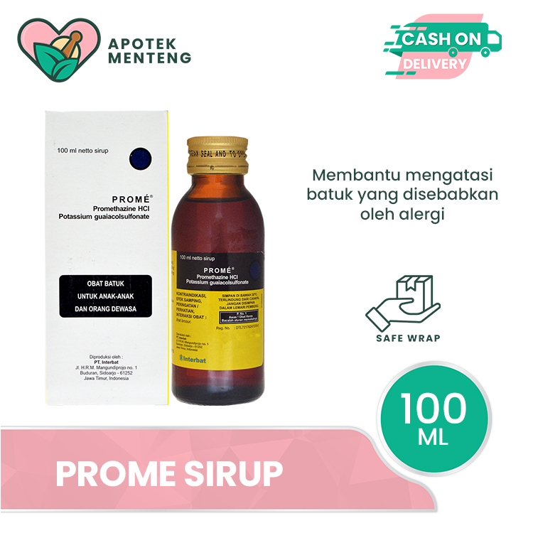 Jual Prome Sirup 100 mL - Obat Batuk Alergi | Shopee Indonesia