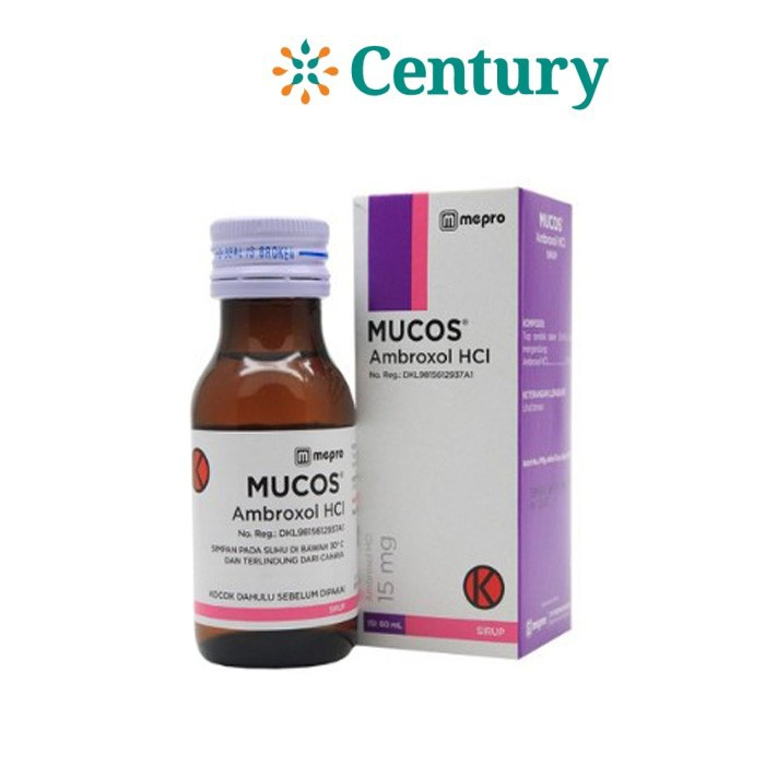 Jual MUCOS 15MG SYRUP 60ML/ AMBROXOL/ BATUK BERDAHAK | Shopee Indonesia