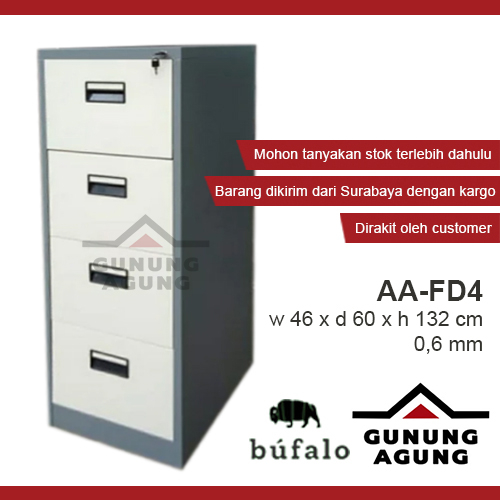 Jual Filling Cabinet Besi 4 Laci Acero Bufalo - Lemari Besi - Lemari ...