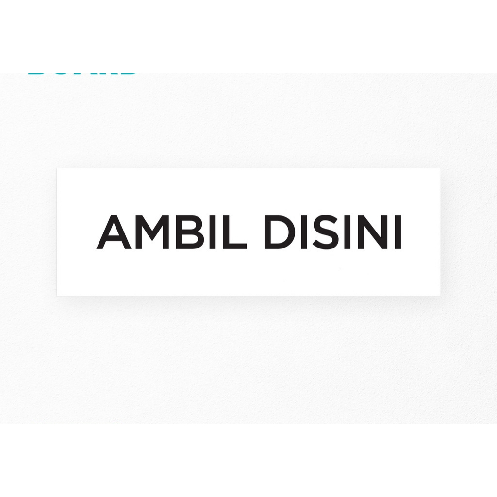 Jual Label Ambil Disini- Akrilik Papan Petunjuk Tulisan -Nama Ruangan ...