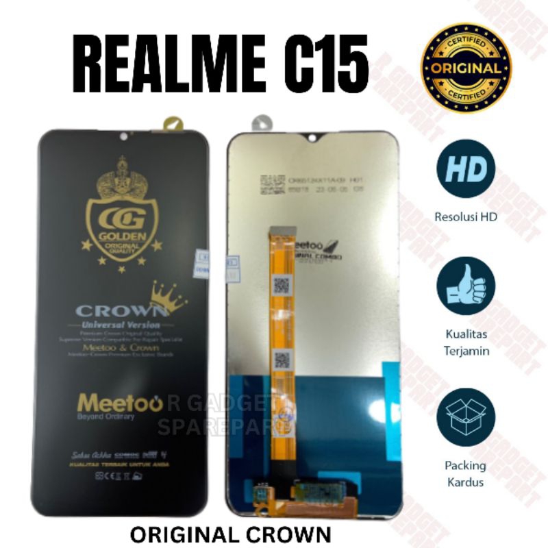 Jual LCD REALME C15 CROWN QUALITY ORIGINAL LCD TOUCHSCREEN REALME C15 LCD FULLSET | Shopee Indonesia