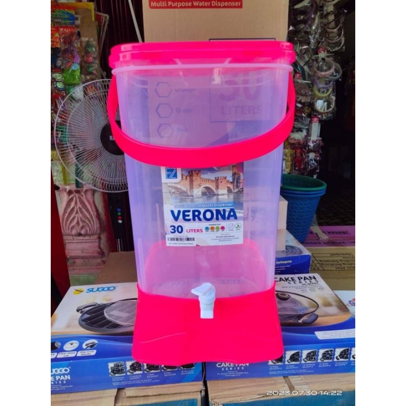 Jual Dispenser Air Verona Ukuran 30 Liter Bahan Plastik Ukuran Besar ...