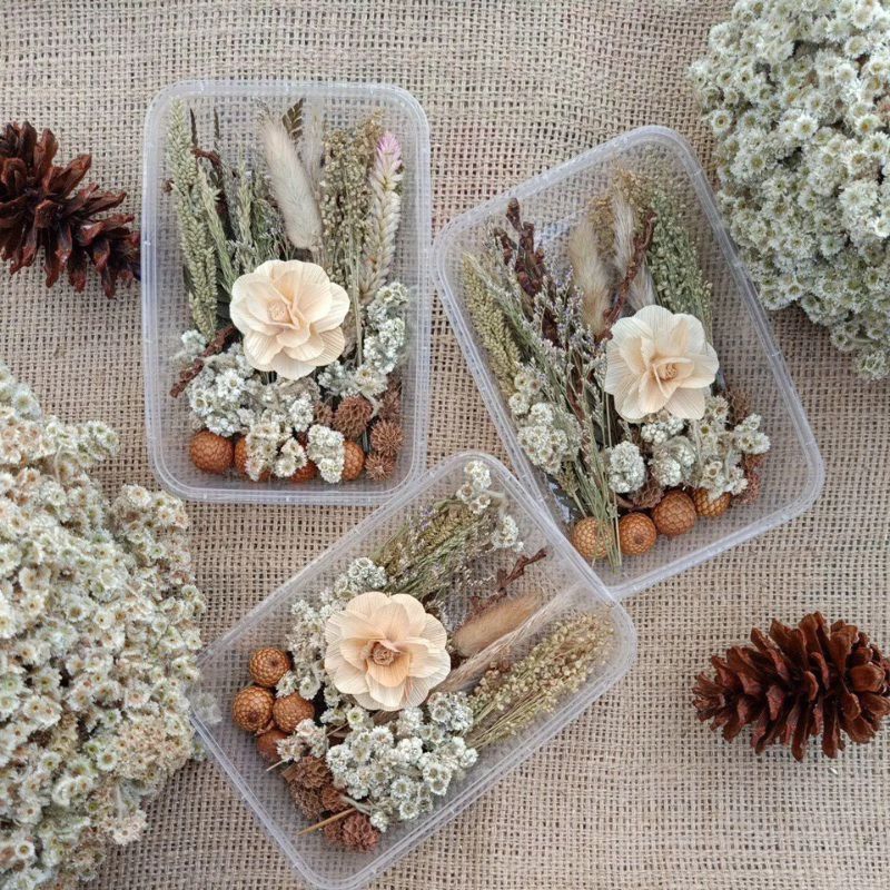 Jual paket bunga kering bahan buket dekorasi hiasan mahar Rustic ...