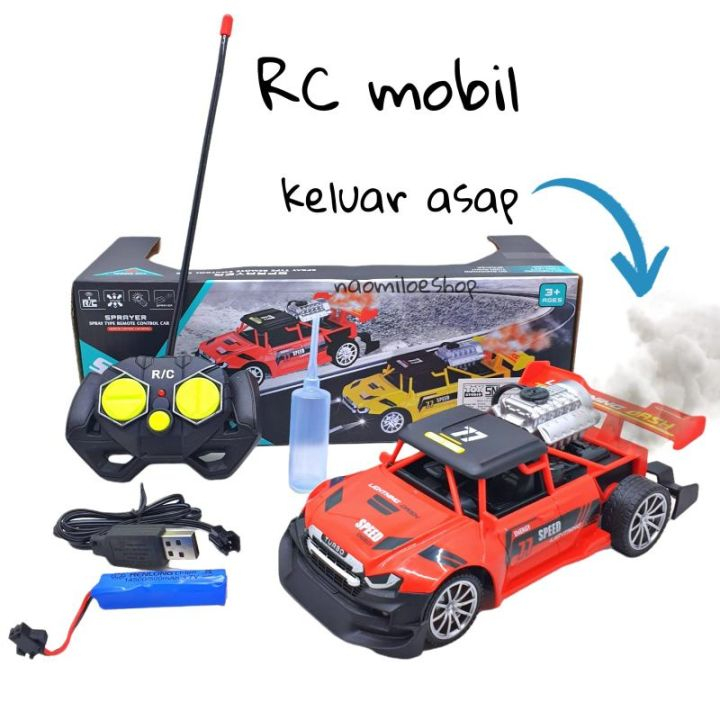 Jual Mobil Balap Remote Control dengan Semprotan Kabut dan Lampu RC ...