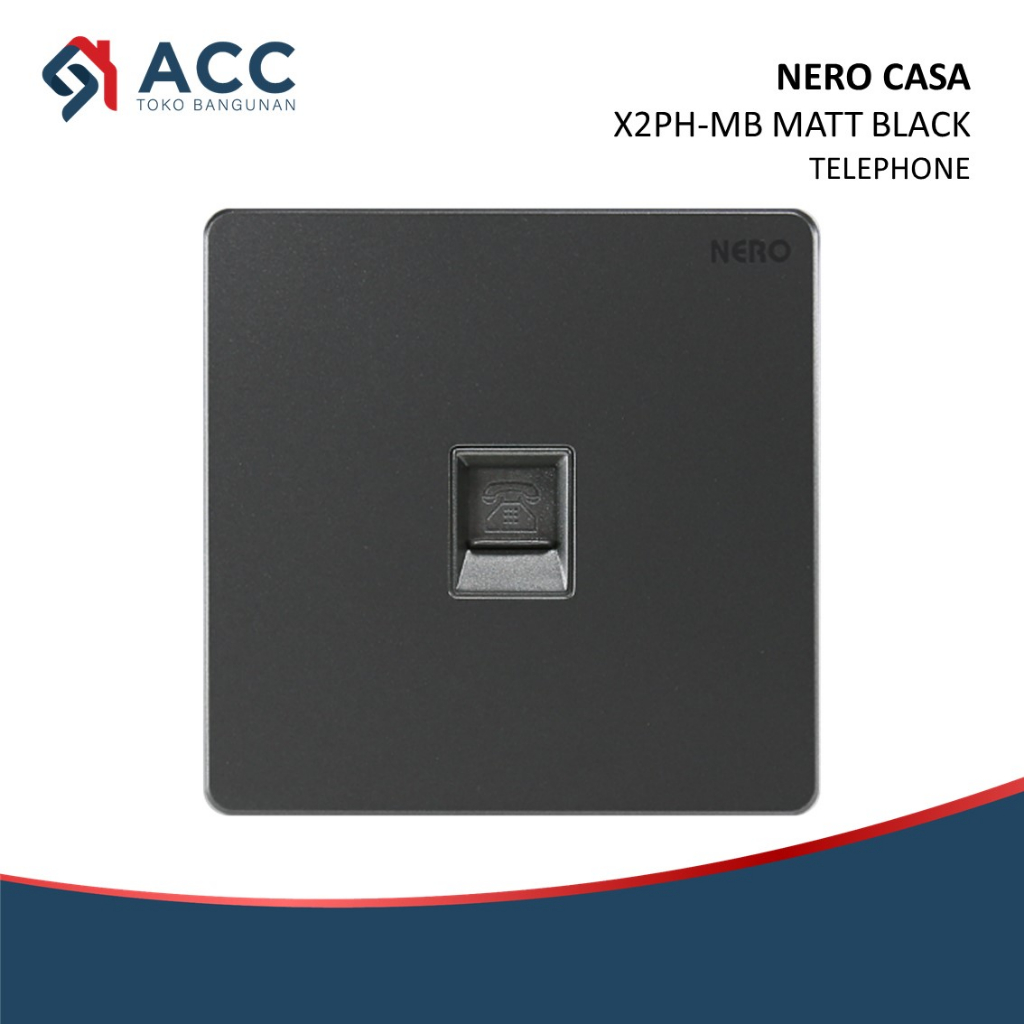 Jual NERO CASA X2 MATTE BLACK SAKLAR STOP KONTAK FRAME | Shopee Indonesia