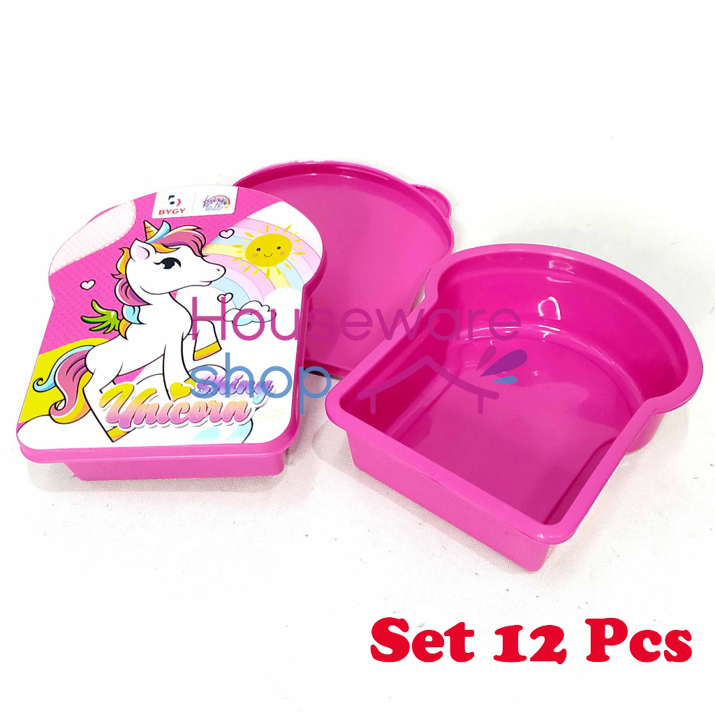 Jual [ LUSIN ] Lunch Box Gambar Tempat Makan Souvenir Ulang Tahun ...