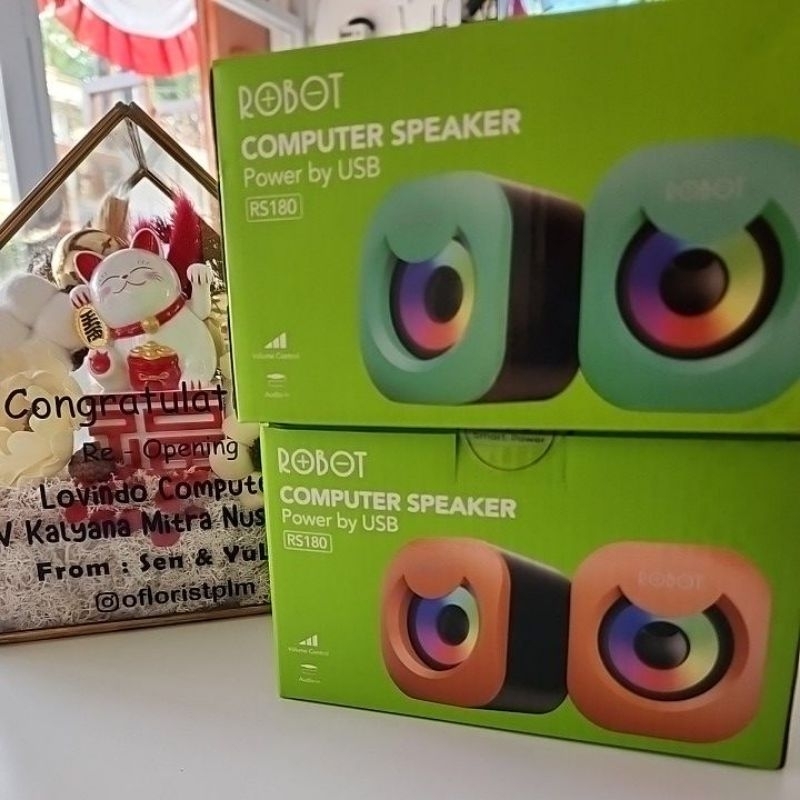 Jual Speaker Robot USB Multimedia RS180 | Shopee Indonesia