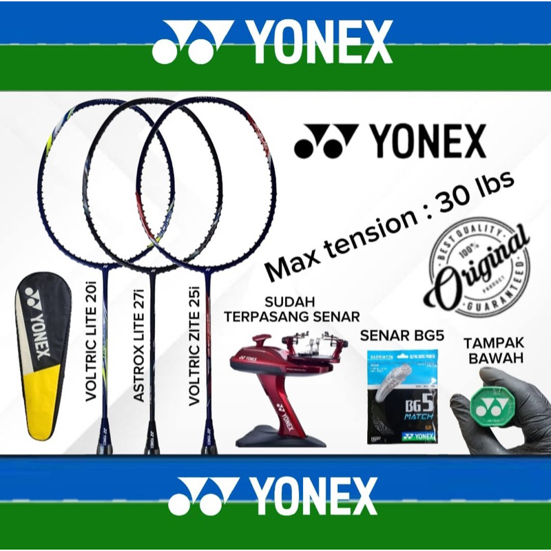 Jual [ ORIGINAL ] Raket Badminton Yonex Voltric Lite / Astrox Lite / GR 303 / NANOFLARE 001 ARC ...