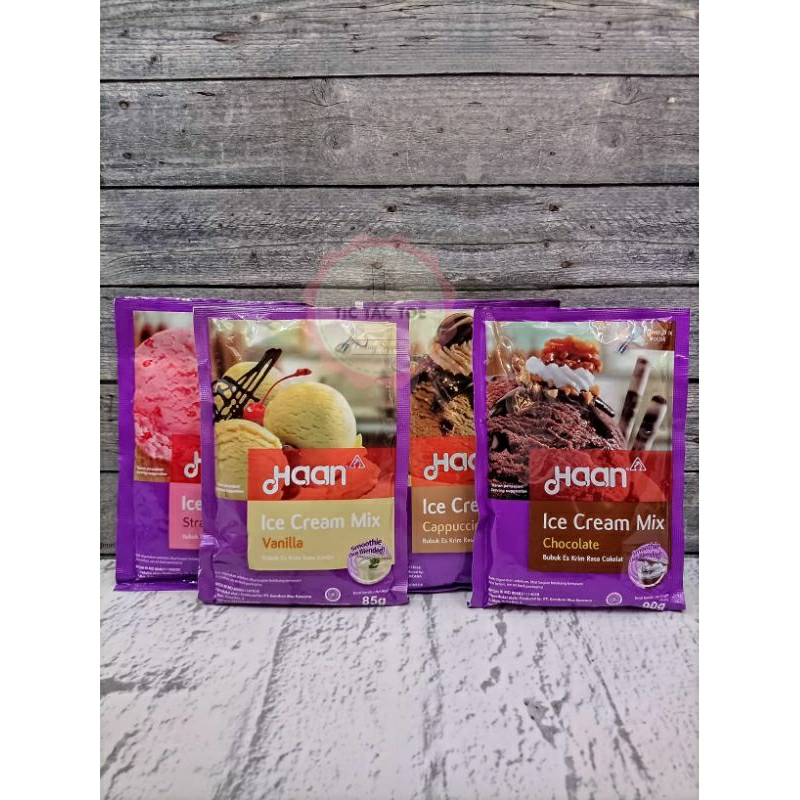 Jual Haan Powder Ice Cream Instan Mix All Varian 85gr / Ice Cream Mix ...
