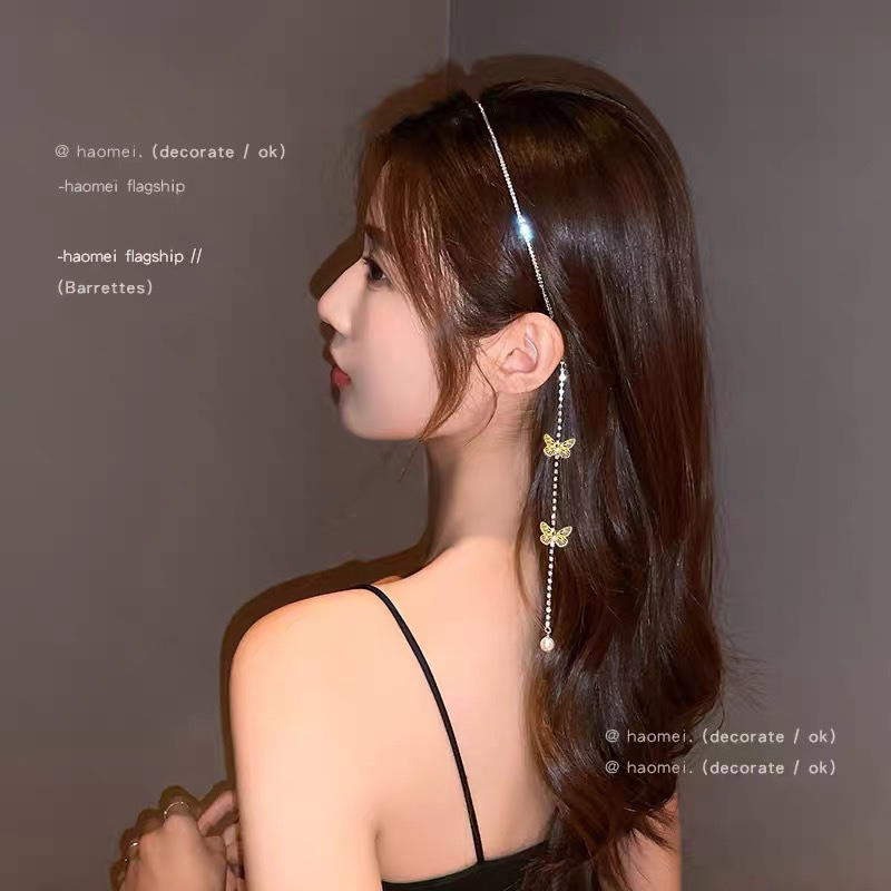 Jual Pinky Row - Butterfly Hae Won Korean Head Band - Bendo Wanita ...