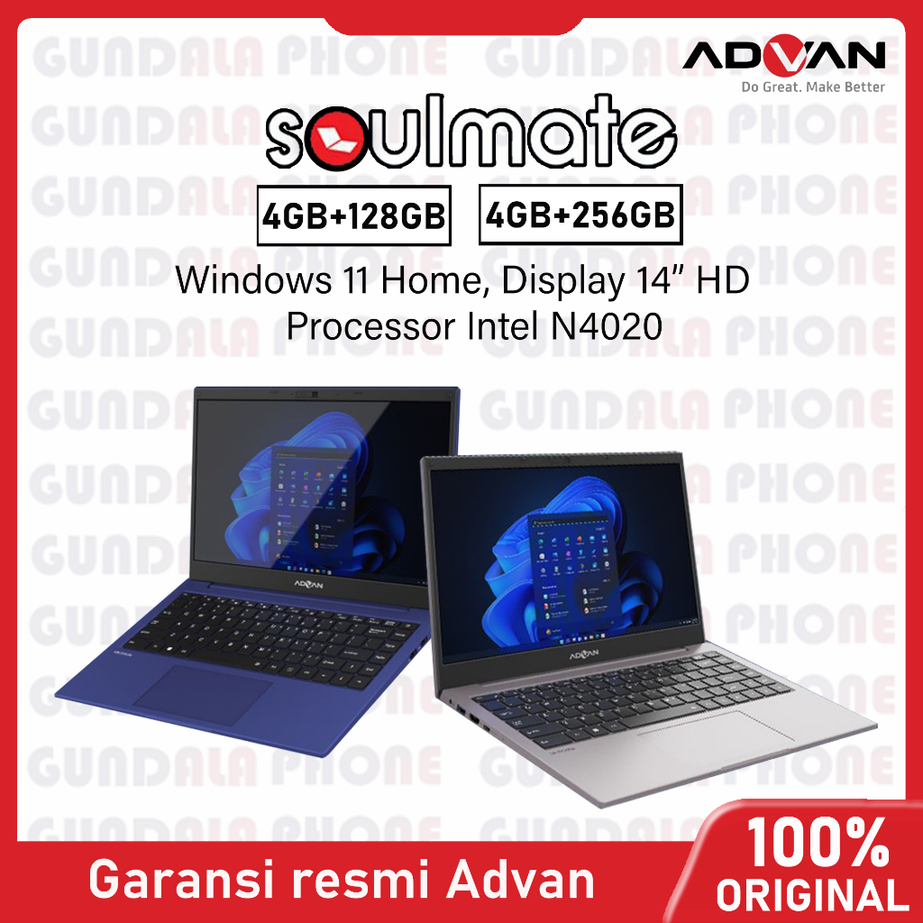 Jual Advan Laptop Advan Soulmate - Windows 11 Home - Layar 14inch HD ...