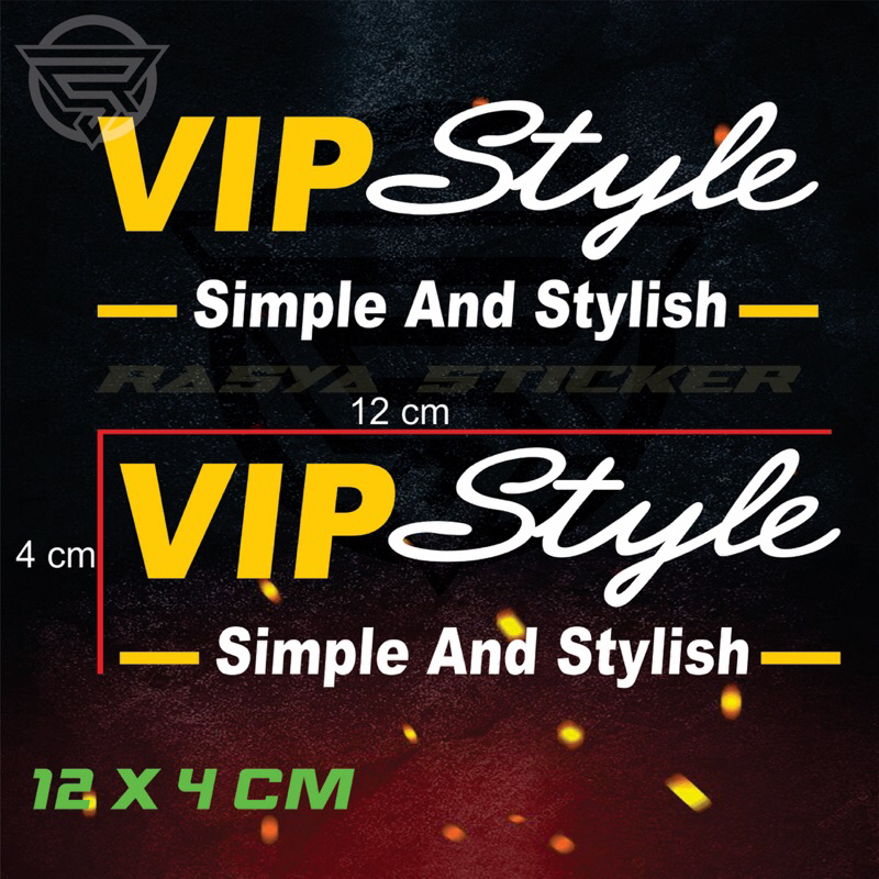 Jual Sticker VIP STYLE Cutting Keren dan murah | Shopee Indonesia