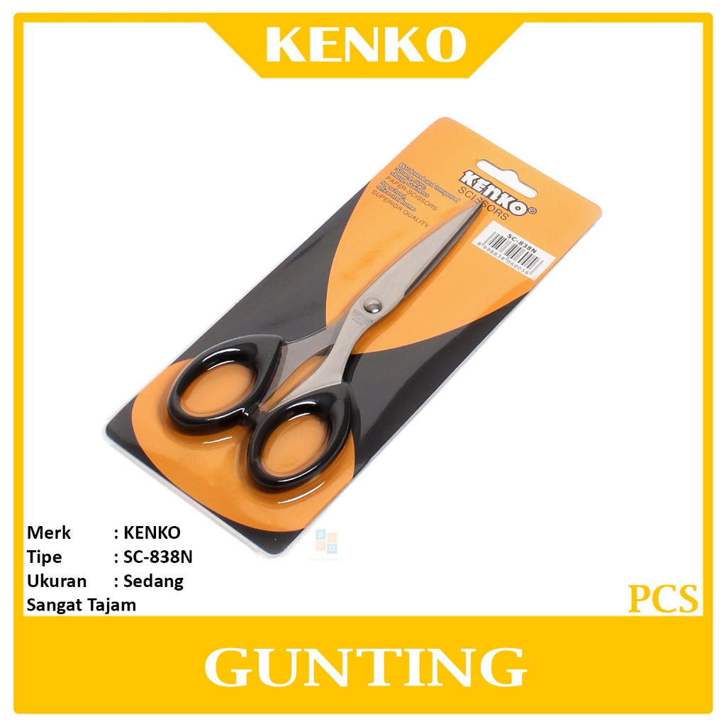 Jual KENKO - Gunting Stainless Sedang SC-838N - Pcs | Shopee Indonesia