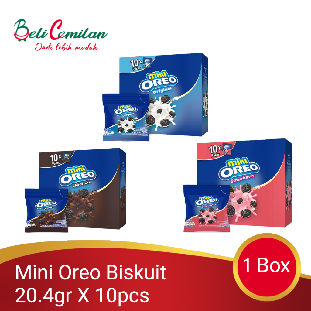 Jual Mini Oreo Biskuit - Oreo Original - 1 Box isi 10 Pack | Shopee ...