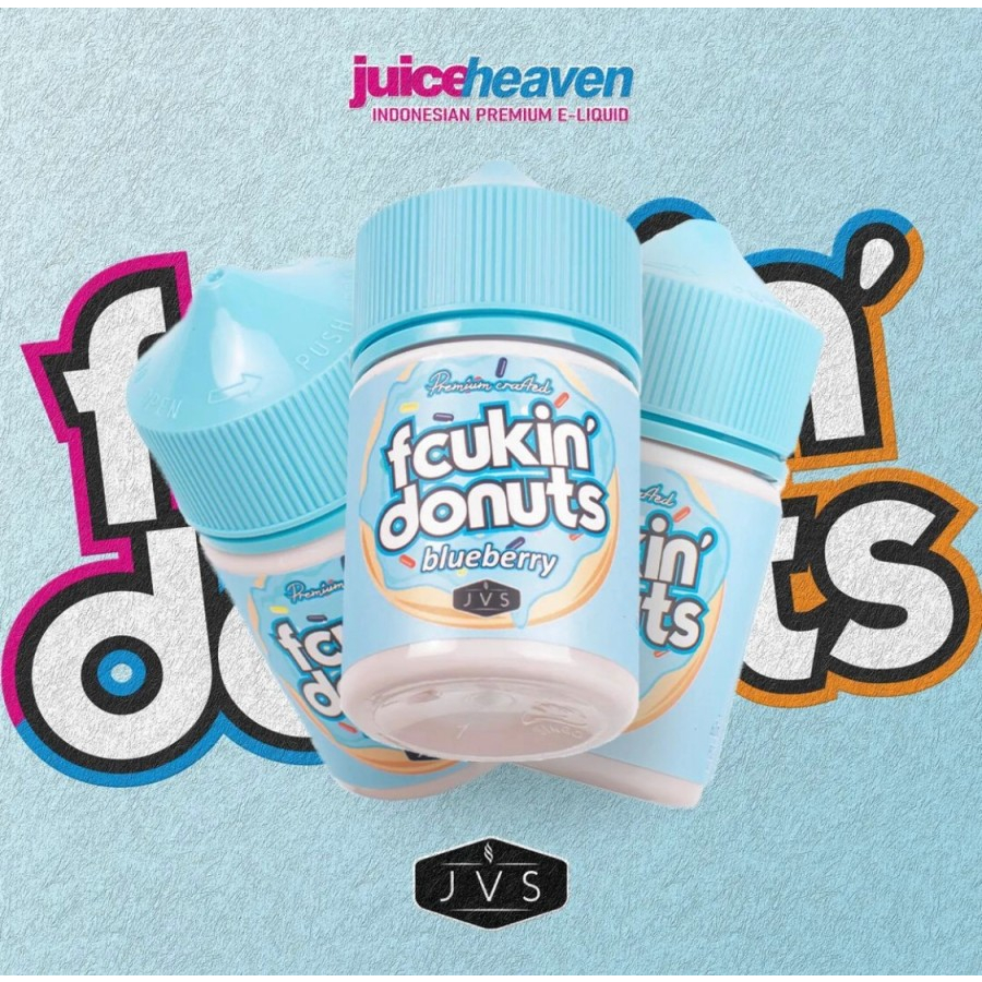 Jual Fcukin Donuts Blueberry Freebase Vape Liquid 60ml Rasa donat ...