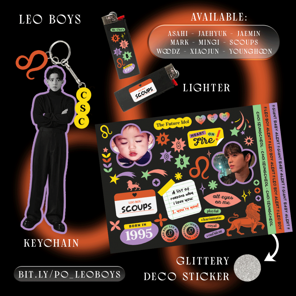 Jual ZODIAC LEO BOY STICKERS MARK SCOUPS JAEMIN WOODZ ASAHI XIAOJUN ...