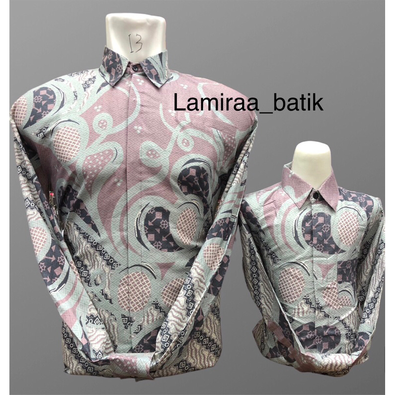 Jual Batik couple ayah dan anak,New motif bahan solo premium,warna ...