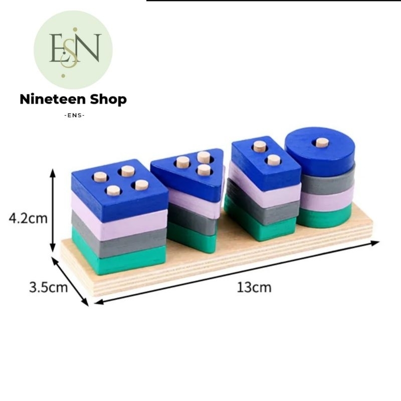 Jual MINI SHAPE MAINAN EDUKASI / BALOK SUSUN / SORTING TOYS / BASIC ...