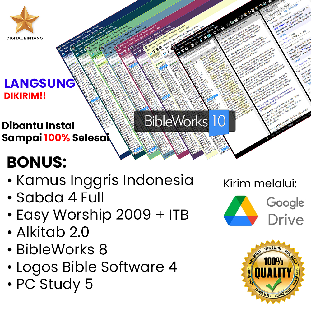 Jual bibleworks/bibleworks 10/Bibleworks 10/Eksegesis/#bibleworks 10/32,64/fullversion ...