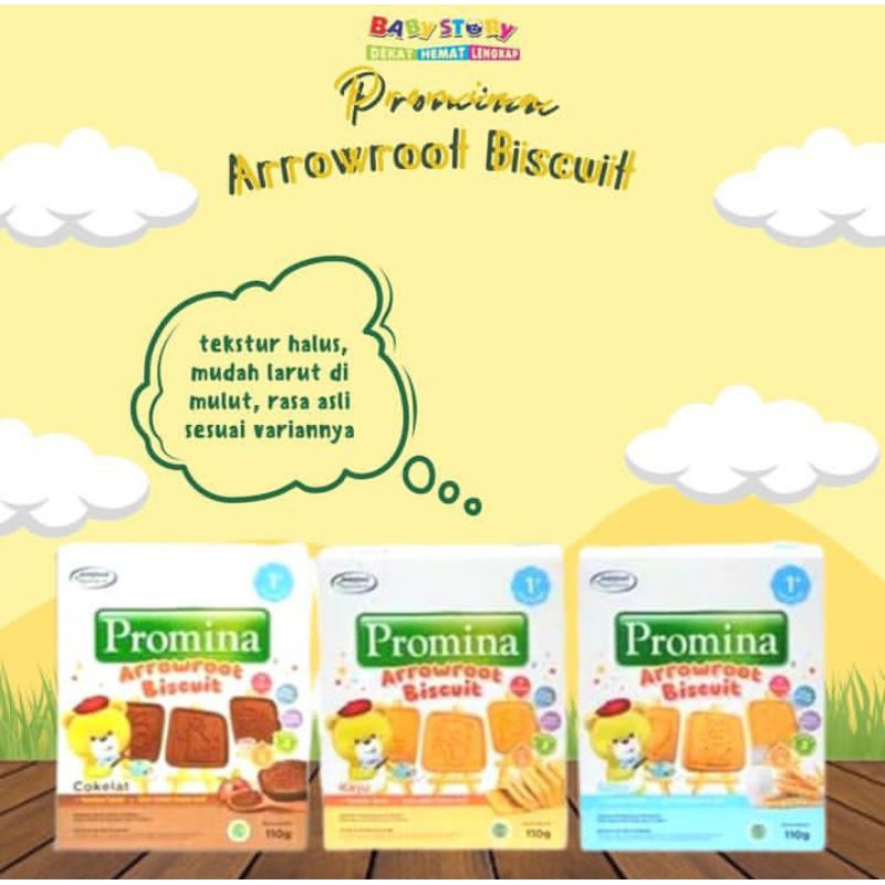 Jual PROMINA Arrowroot Biscuit 110g | Shopee Indonesia