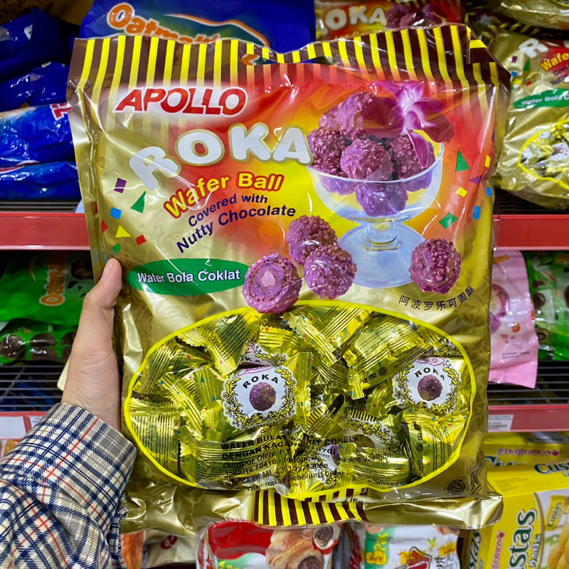 Jual Apollo Roka Wafer Ball 300gr [6gr x 50pcs] | Shopee Indonesia