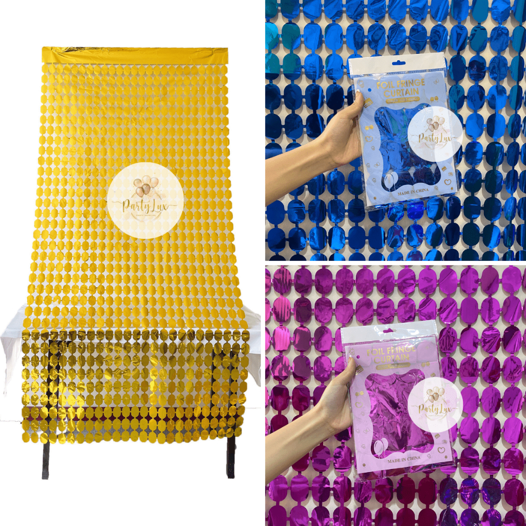 Jual Tirai Foil Bulat / Tirai Metalik Bulat / Tirai Rumbai Ulang Tahun ...