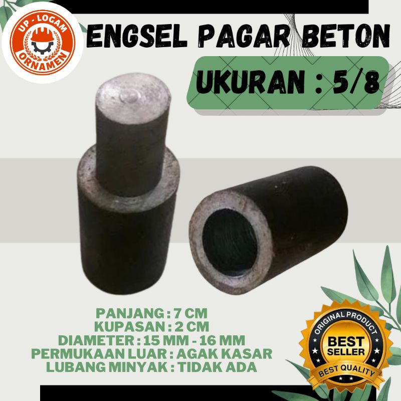 Jual Engsel Bubut Beton Pagar Ukuran 5/8 Engsel Pintu Gebyog | Shopee ...