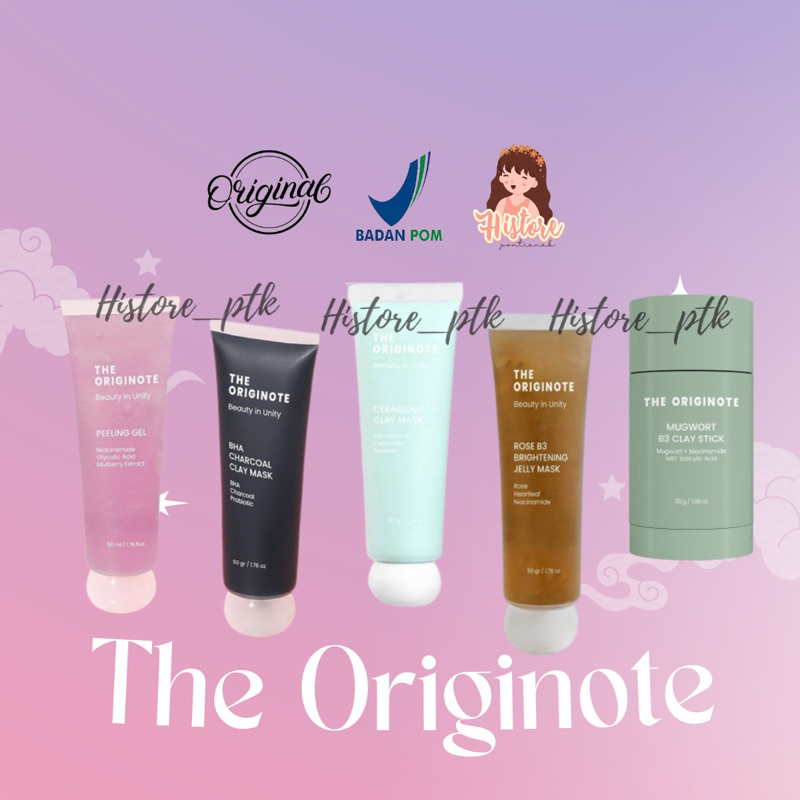 Jual The Originote Cerabiome Clay Mask Rose B3 Brightening Jelly Mask ...