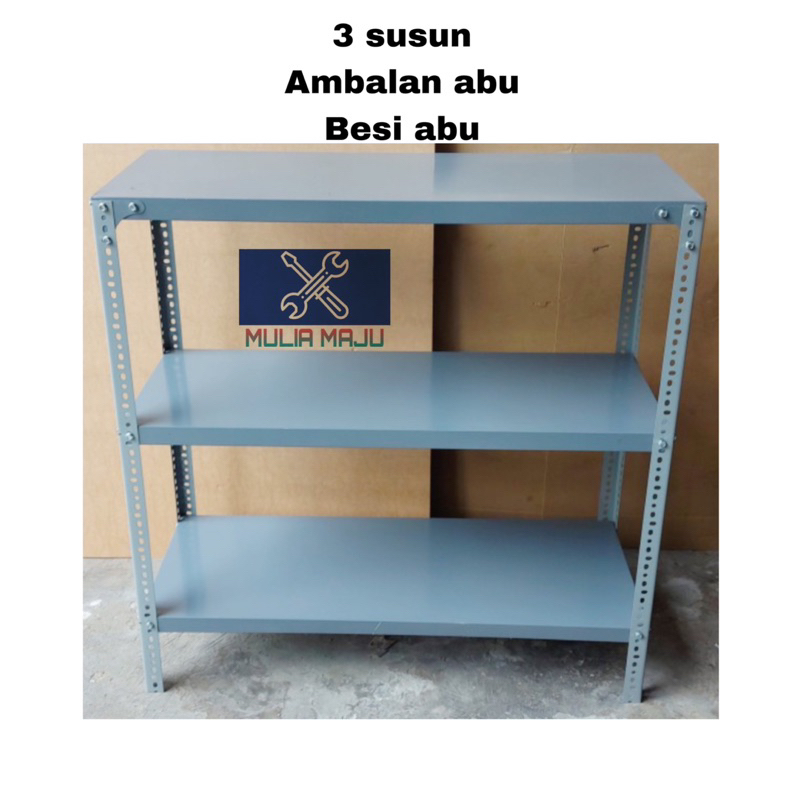Jual rak besi 3 susun multifungsi /rak besi 3susun serbaguna | Shopee ...