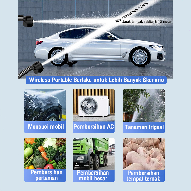 Jual Alat cuci mobil 150bar Jet Cleaner Mesin Cuci Mobil Isi Ulang ...