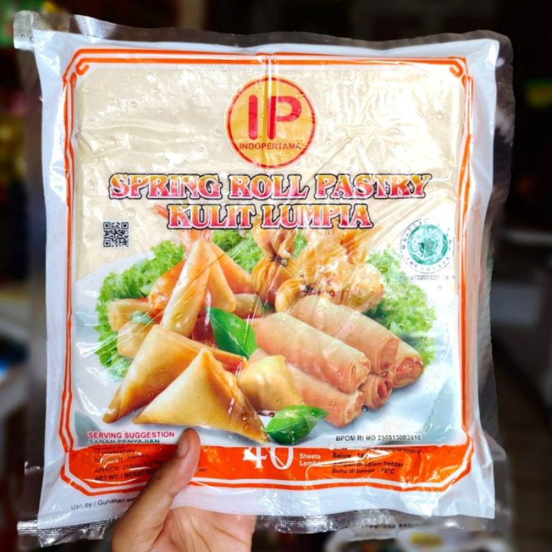 Jual Spring Roll Pastry IP Kulit Lumpia Besar 8,5 inci isi 40 Sheet ...