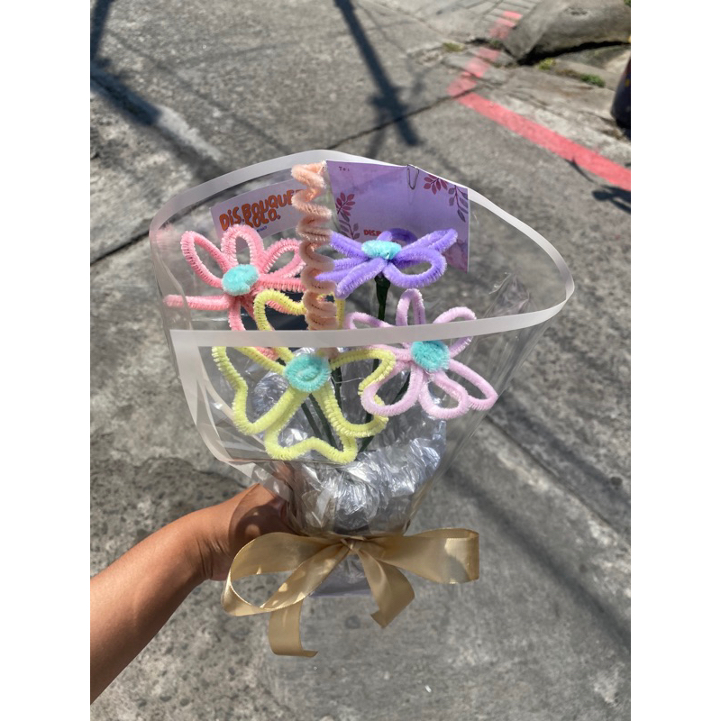 Jual BUKET KAWAT BULU / BUKET PIPE CLEANER / BUKET MERCY MINI | Shopee ...